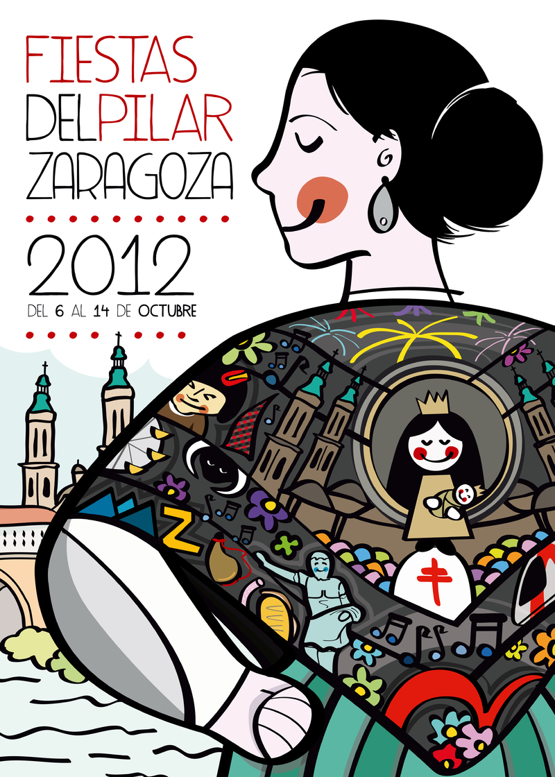 Cartel de las fiestas del Pilar 2012: Un ganador y 4 accésit entre 219 ...