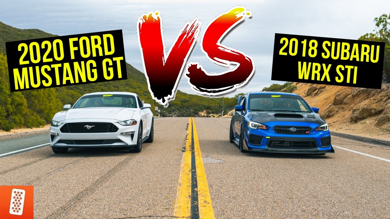 Modified 2018 Subaru Wrx Sti Vs 2020 Ford Mustang Gt 50
