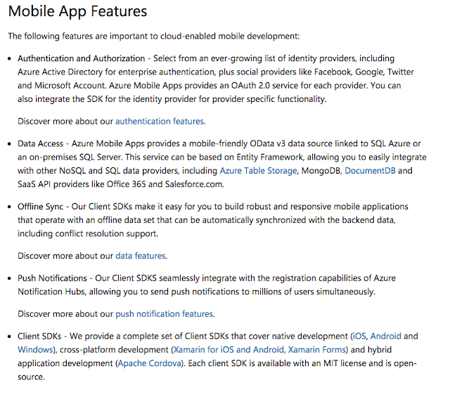 파파스머프의 블로그 Ms Azure기반의 Mobile App Service에 대한 정리