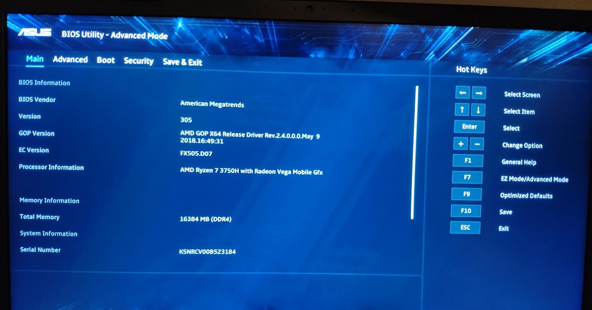 Bios menu unlocked for ASUS TUF Gaming FX505DU | 239's blog