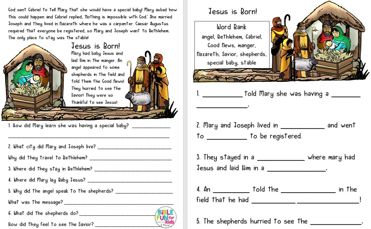 The Shepherds Visit Jesus | Bible Fun For Kids