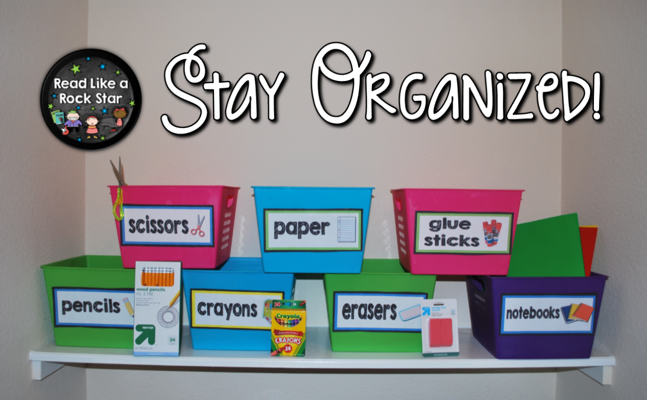 Primary Chalkboard: Back to School: Keeping Supplies Organized!