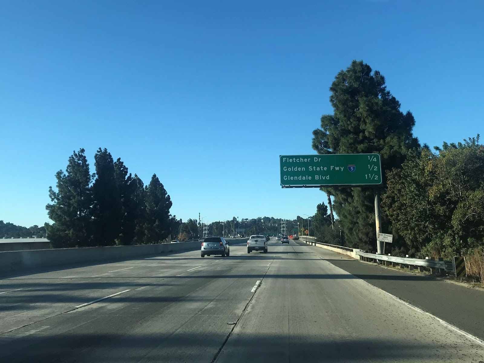 California State Route 2 on the Glendale Freeway