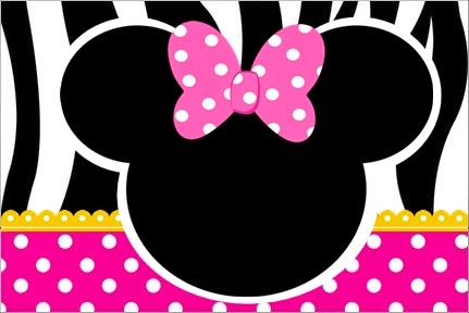 Minnie Mouse Zebra Background