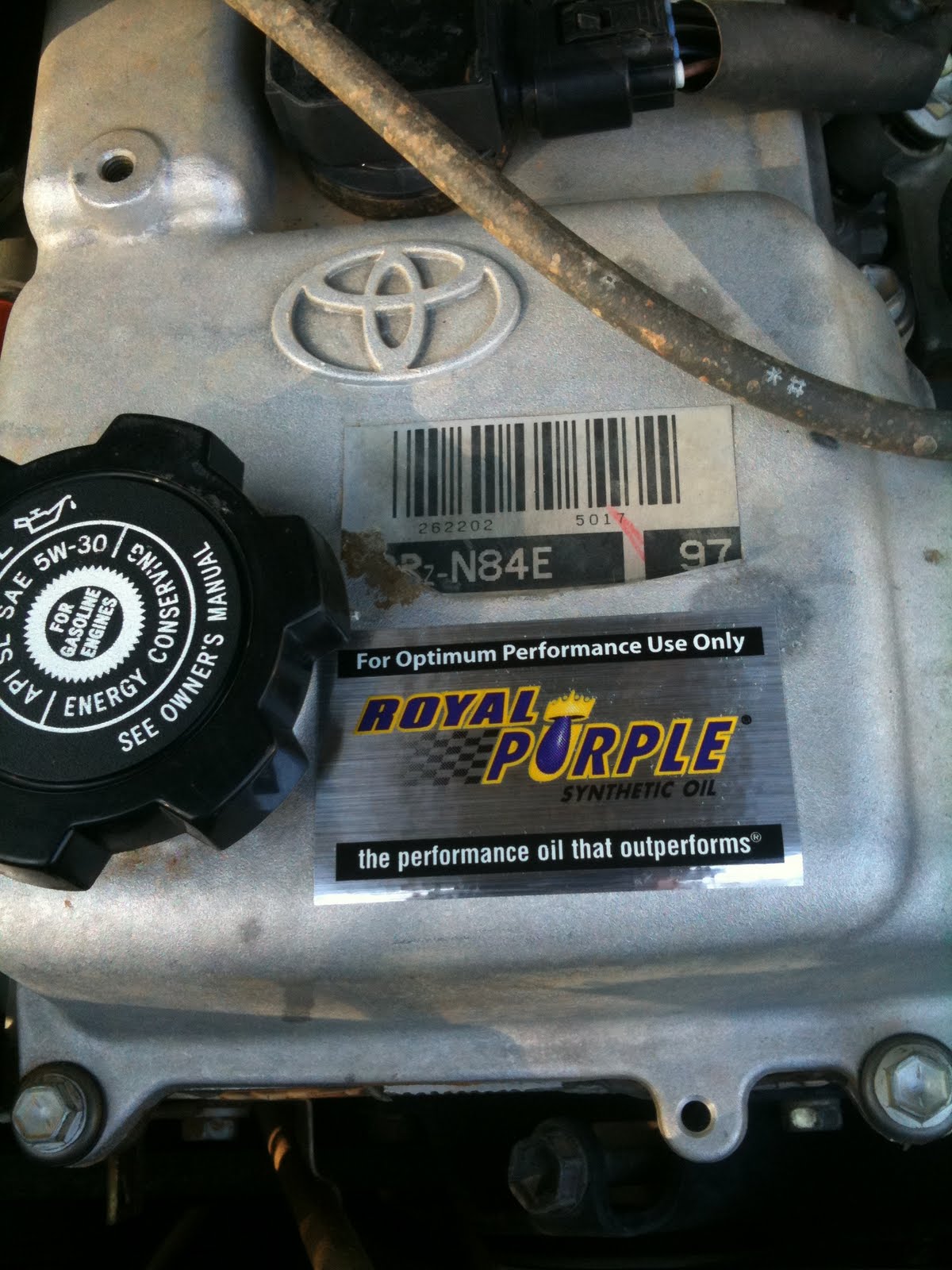 Tacoma News: Royal purple engine bay decal!