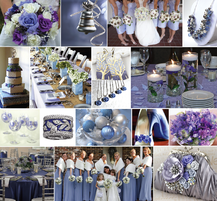 Ideas by Andrea: Winter Color Combo: Periwinkle & Silver
