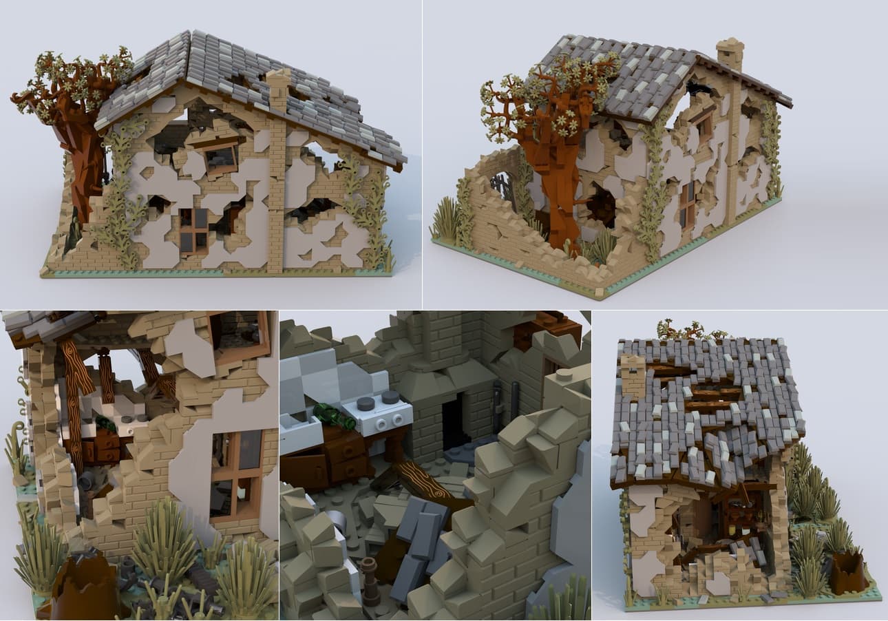 A Minha Alegre Casinha: Casa LEGO em ruínas no LEGO Ideas