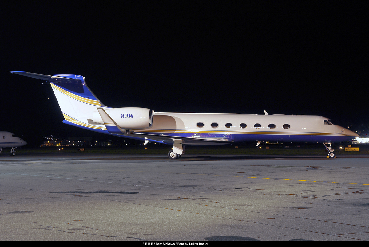 FEBE *** BernAirNews.ch ©: N3M, Gulfstream Aerospace G550, NOV12