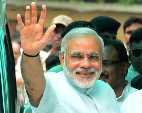 Palm Image Of Narendra Modi Palmistry | INDIAN PALM READING - HASTREKHA ...