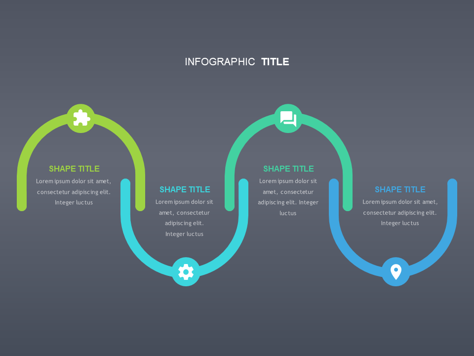Wave Connection Line PowerPoint Templates - PowerPoint Free