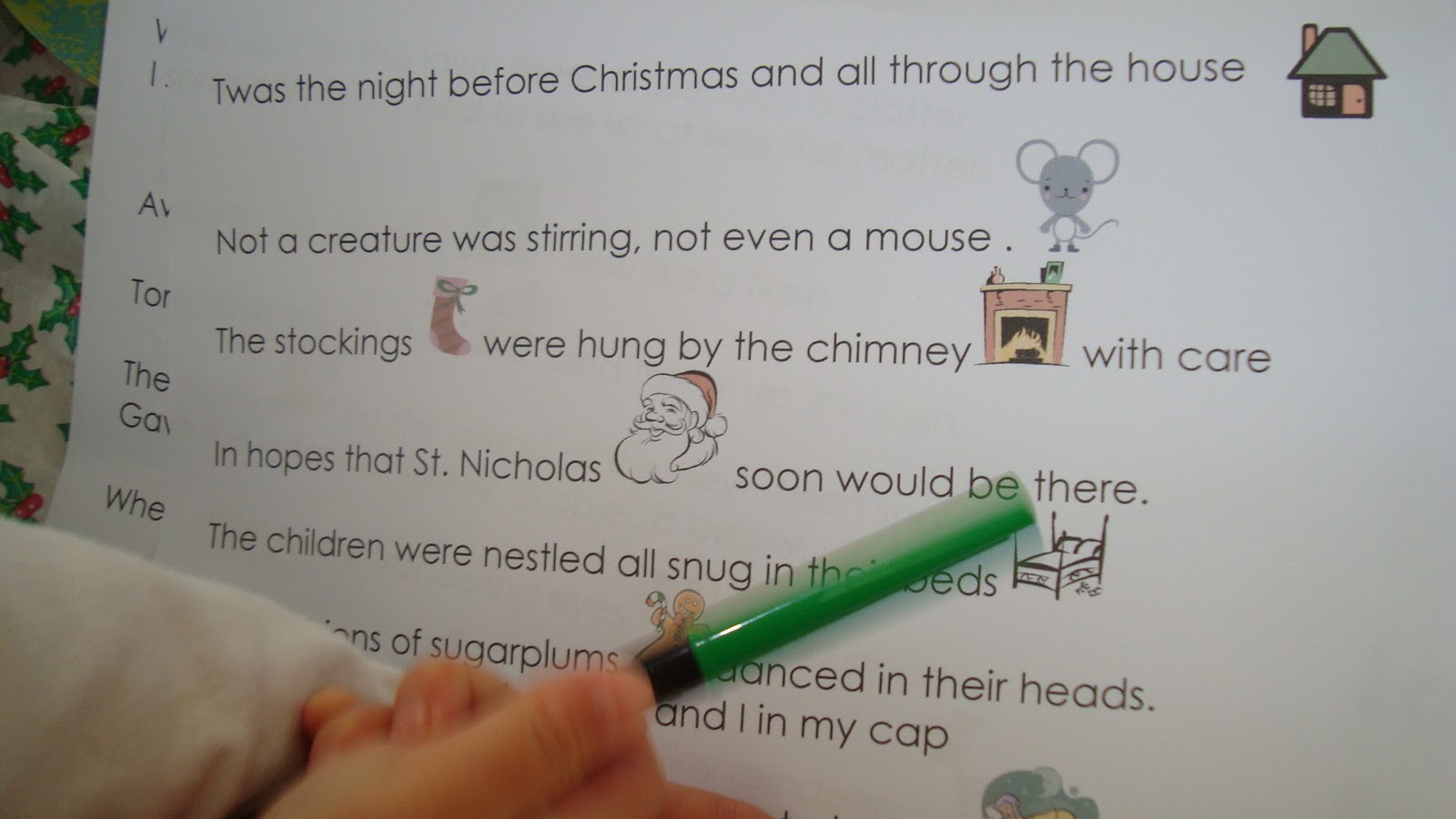 Preschool Mommy: Christmas Day Two - The Night Before Christmas