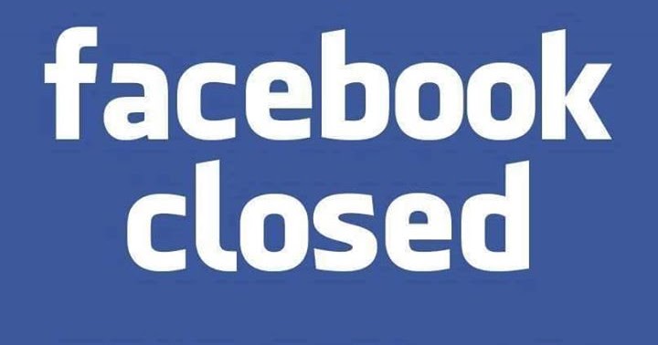 Move it and lose it.: FACEBOOK CLOSED