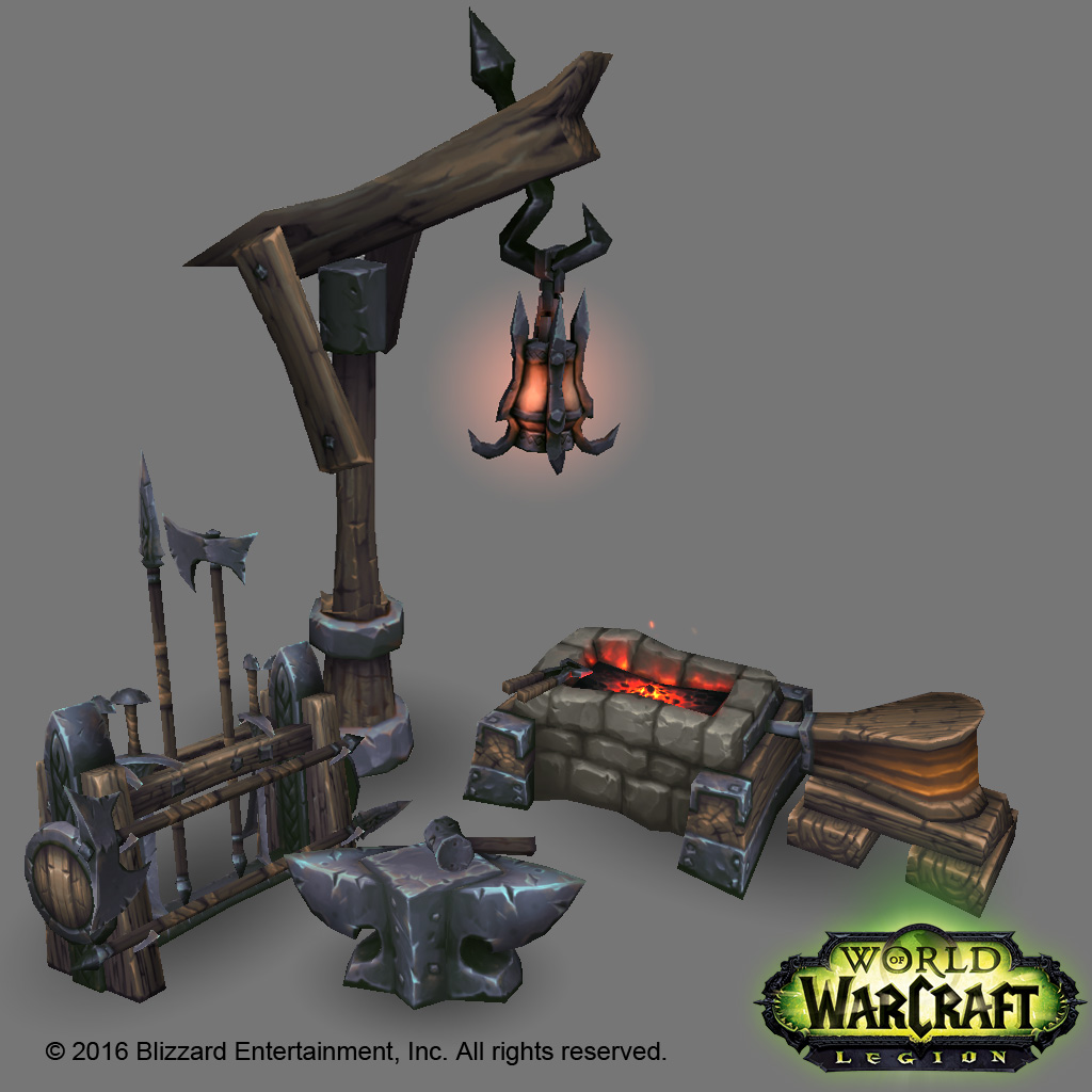 Peter K. Lee's Working space: WoW Legion prop art showcase