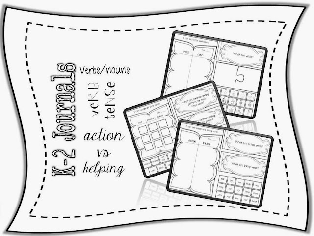 Primary Graffiti: Verbs {Interactive Journal Pages and Centers}