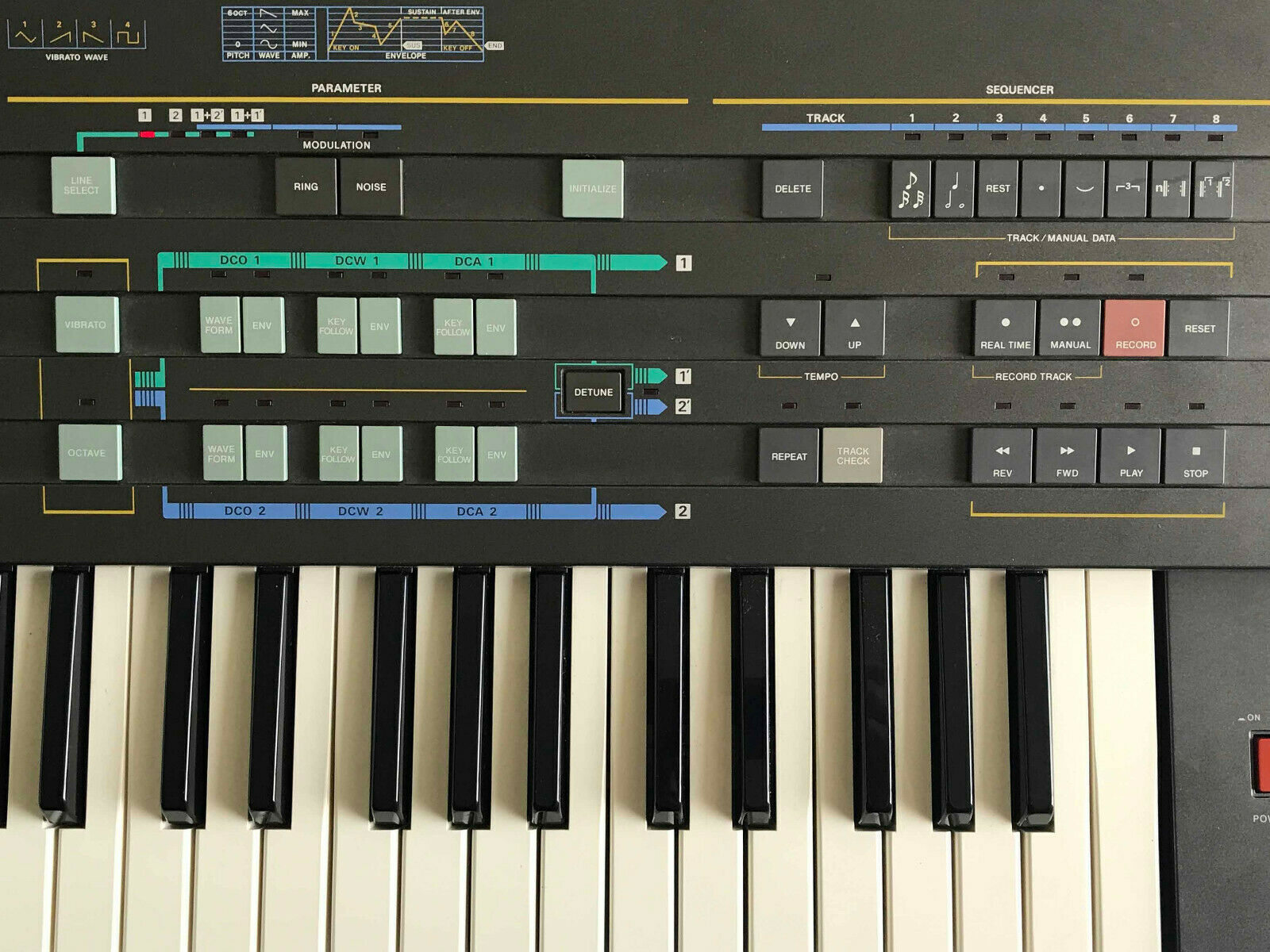 MATRIXSYNTH: 1985 Casio CZ-5000 Vintage Phase-Distortion Digital Synthesizer + Hard Case