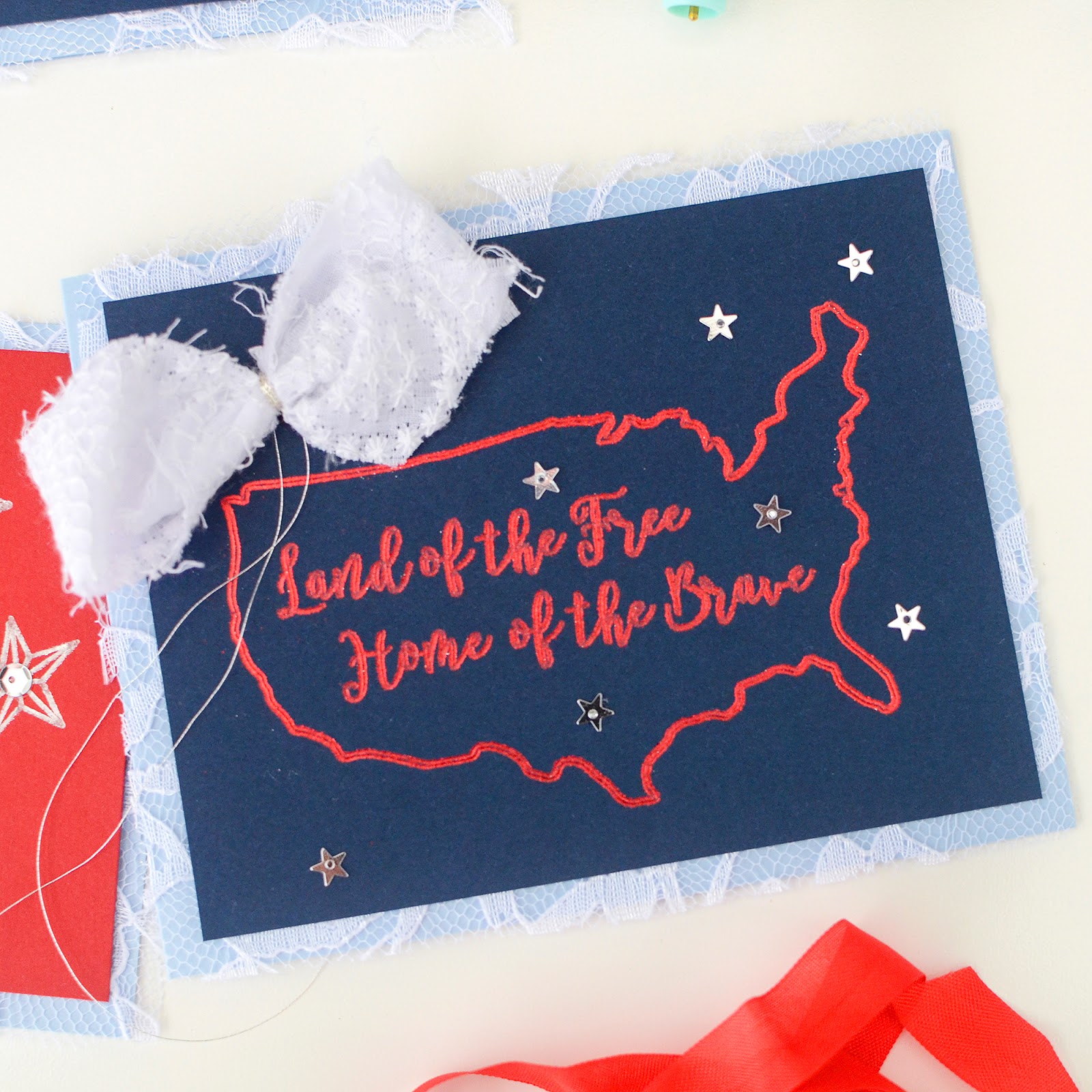 WRMK :: Patriotic Cards w/ Foil Quill