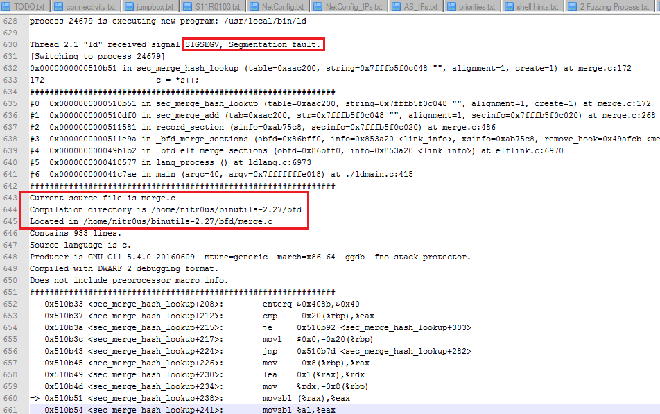 Uncovering A Few Sigsegvs In Binutils Bfd And Glibc