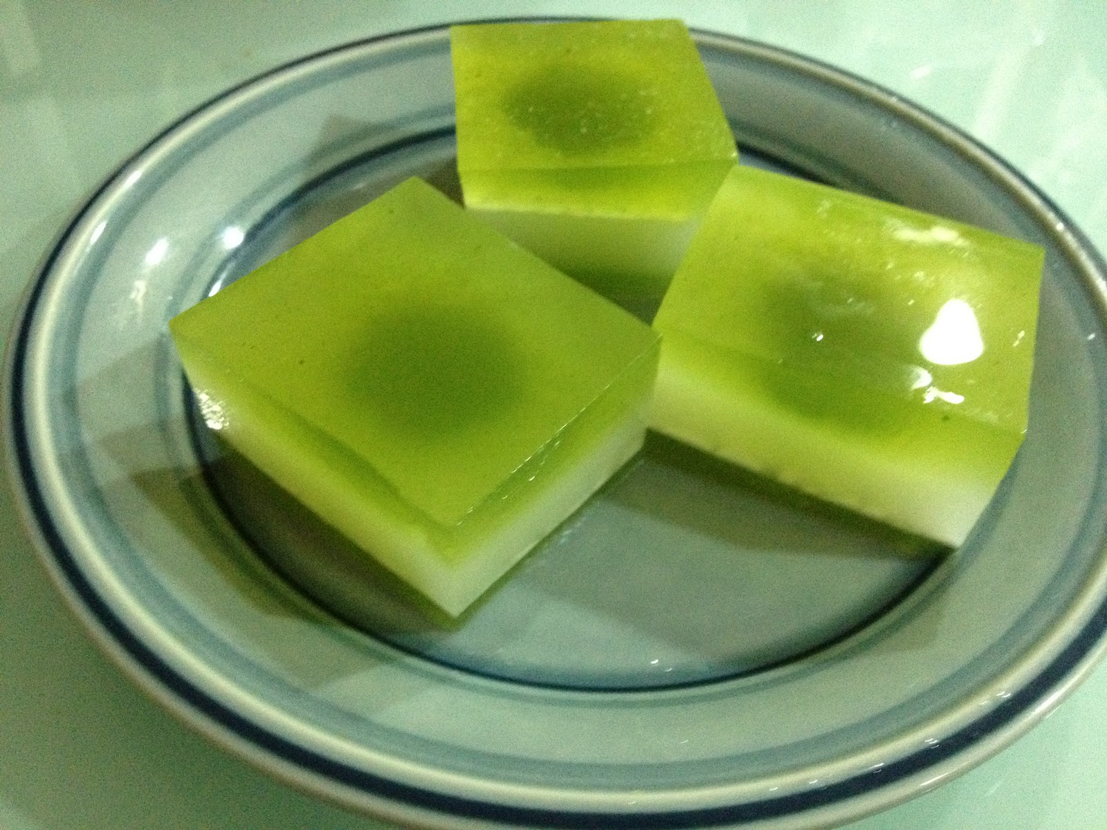 厨房乐Fun天: Pandan Jade Jelly - 香兰翡翠燕菜