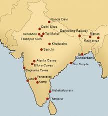 India Taj Mahal Map
