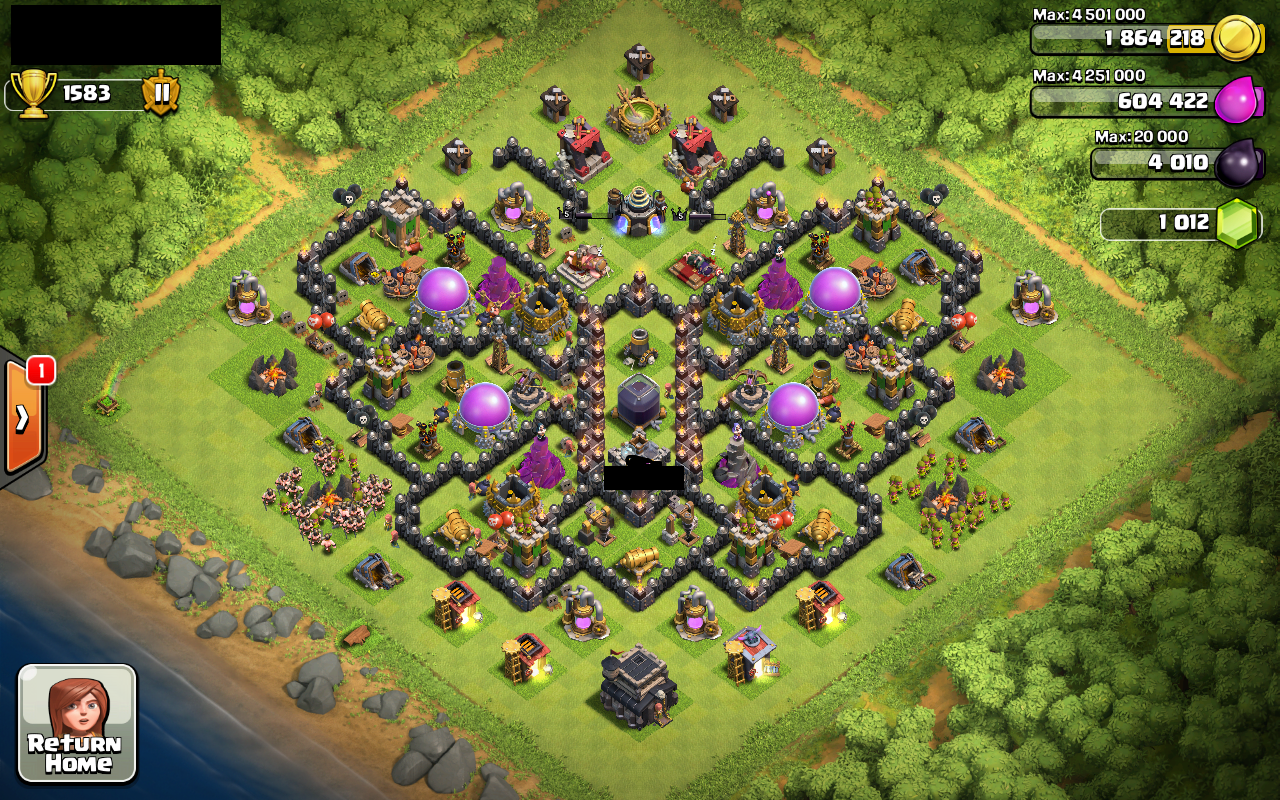 COC BASE 99 TH 9 Farming Base 1