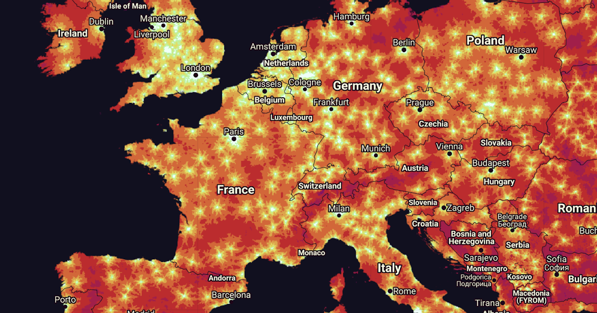 World Accessibility map