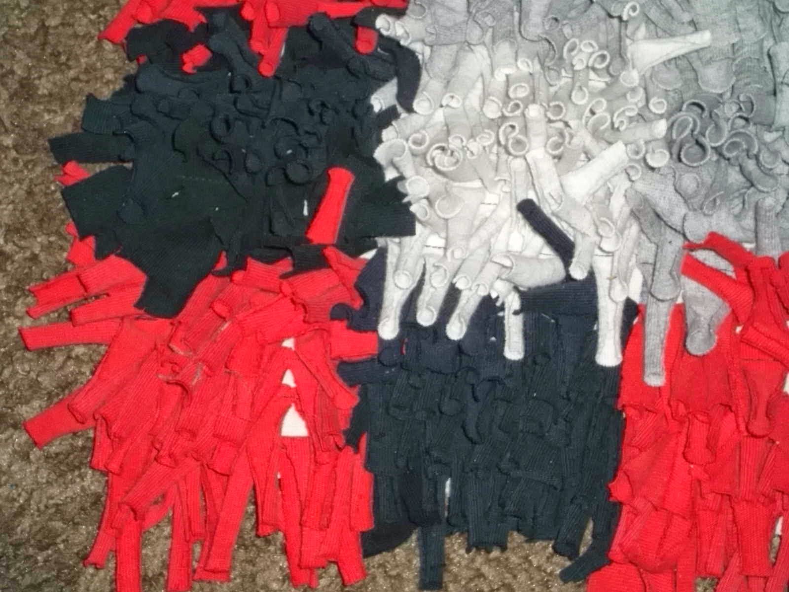 judysquiltsandthings: t-shirt shag rag rug