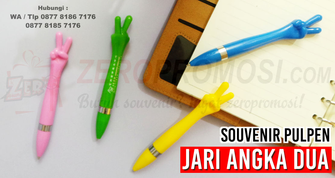 Pulpen Jari Angka Dua | zeropromosi | souvenir barang promosi & grosir ...