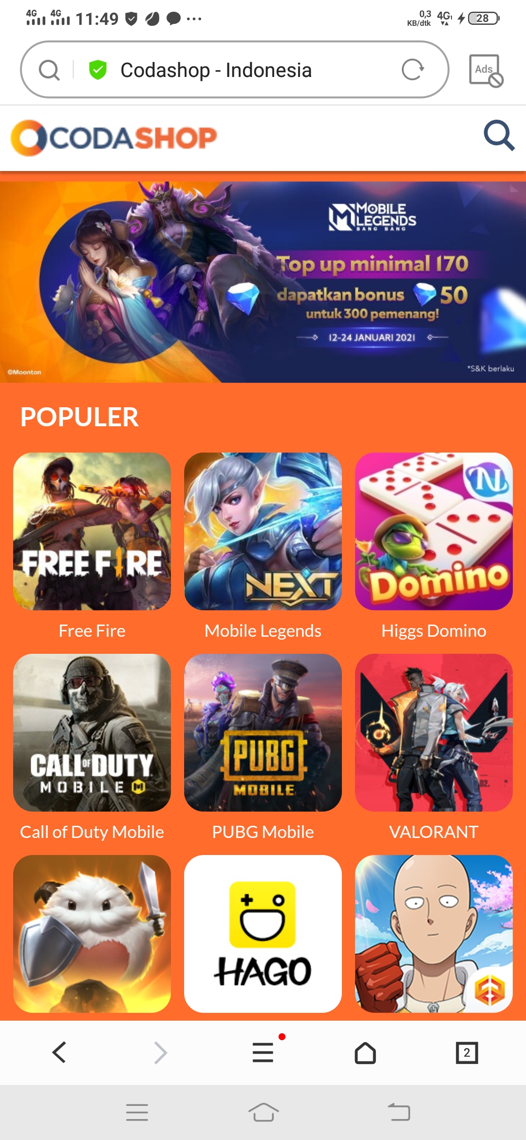 Script Phising Codashop True ID & Facebook 2021 - TUTORIAL ANDROID