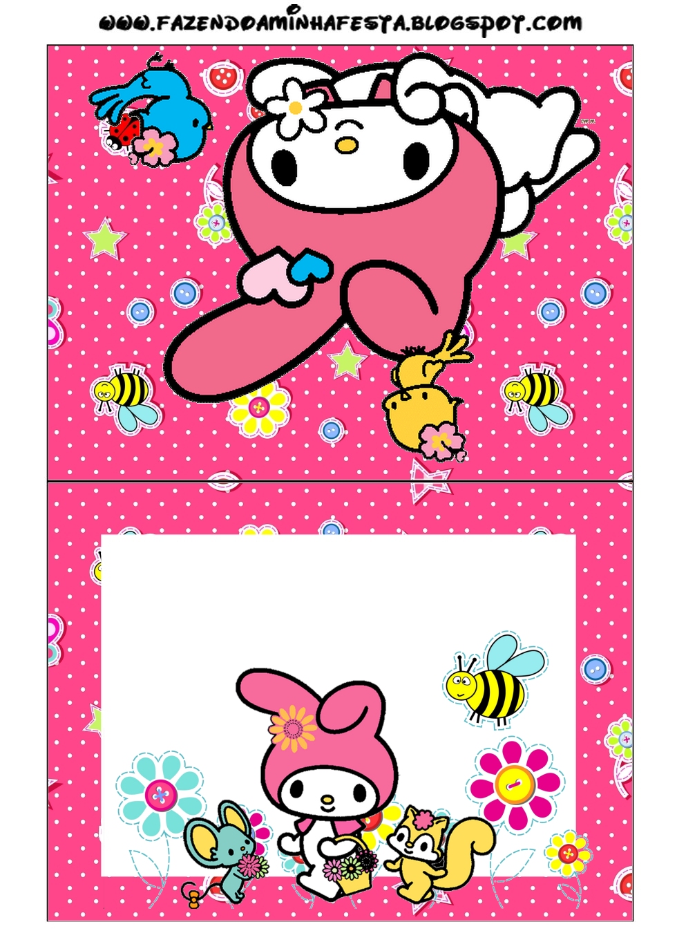 My Melody Birthday Party: Free Printable Candy Buffet Labels. - Oh My ...