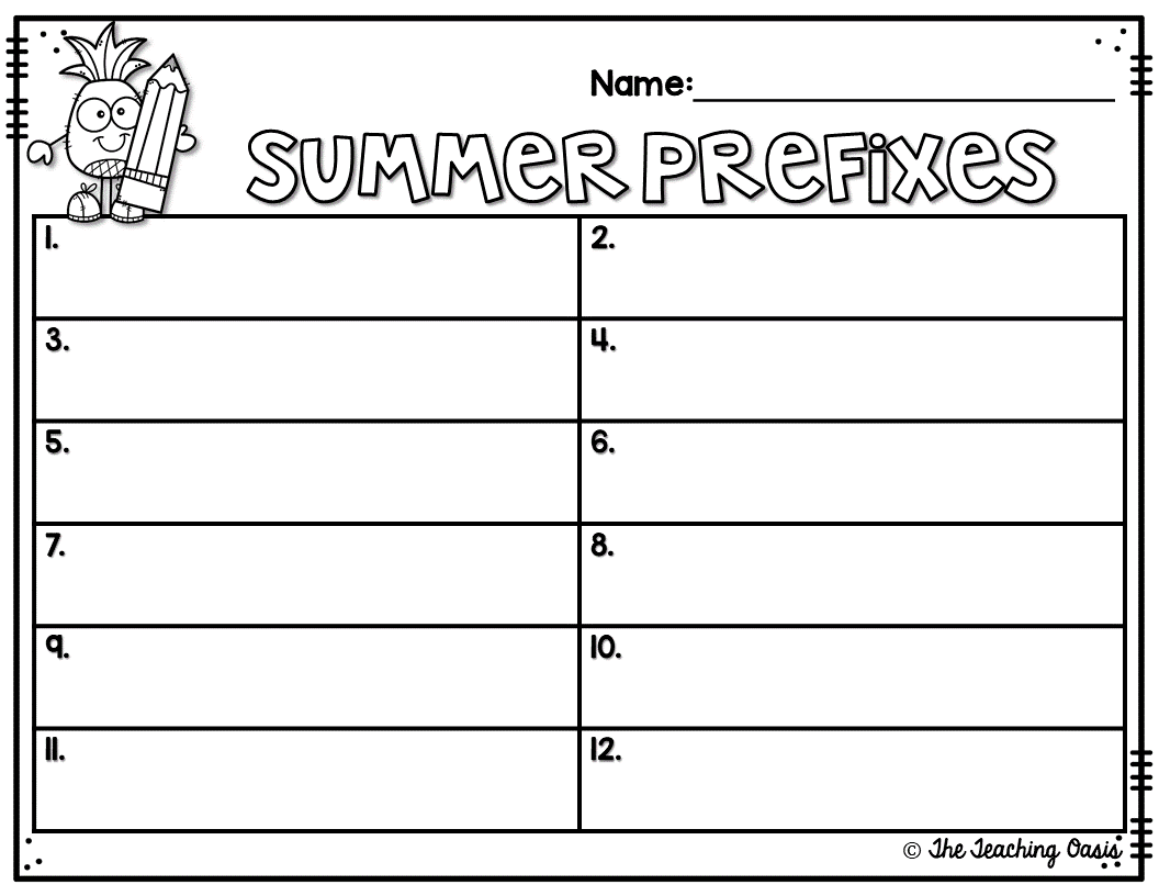 *The Teaching Oasis*: Summer Language Arts Stations