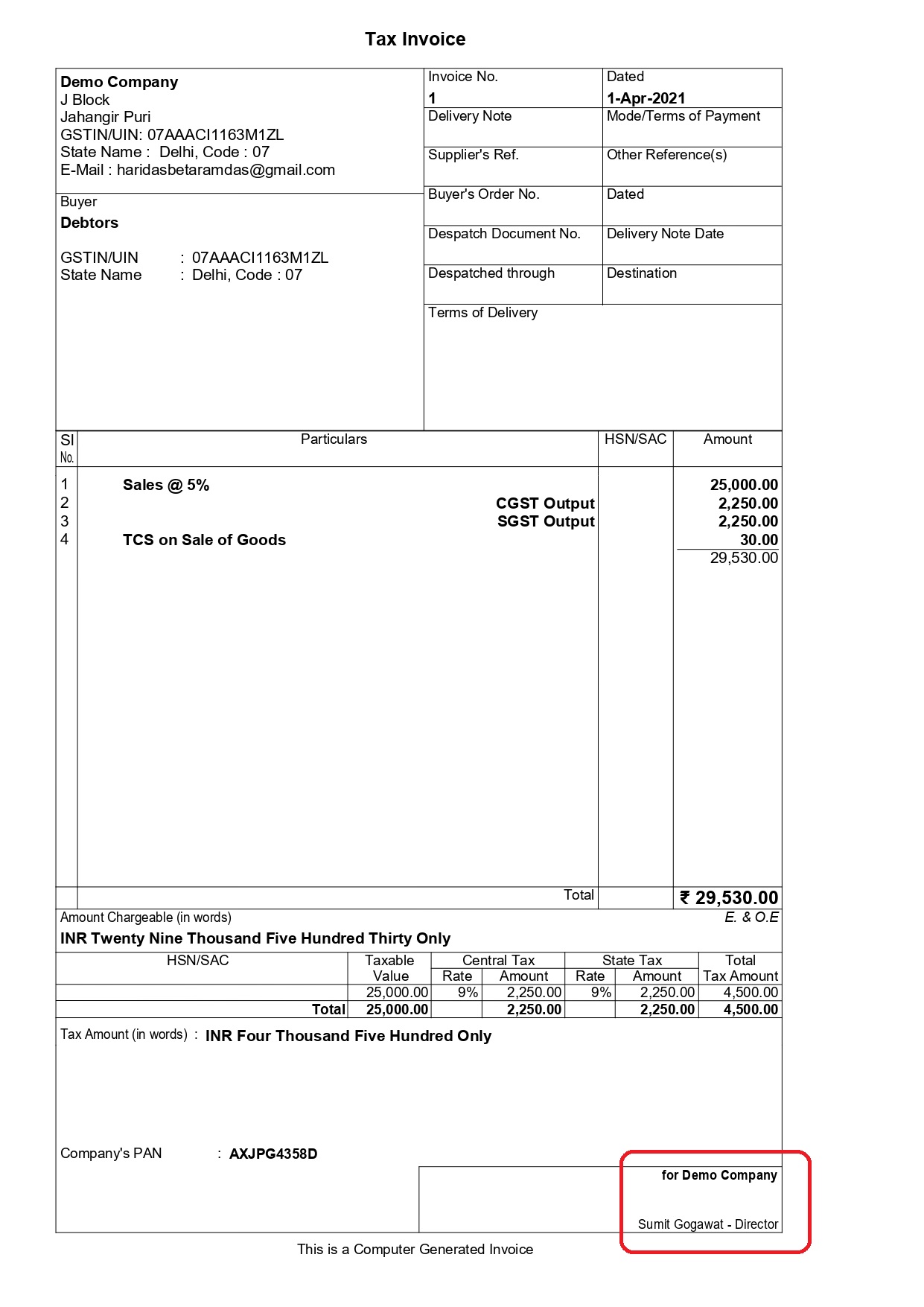 How To Change Authorised Signatory In Tally Sales Invoices Tally how-to-change-authorised-signatory-in-tally-sales-invoices-tally