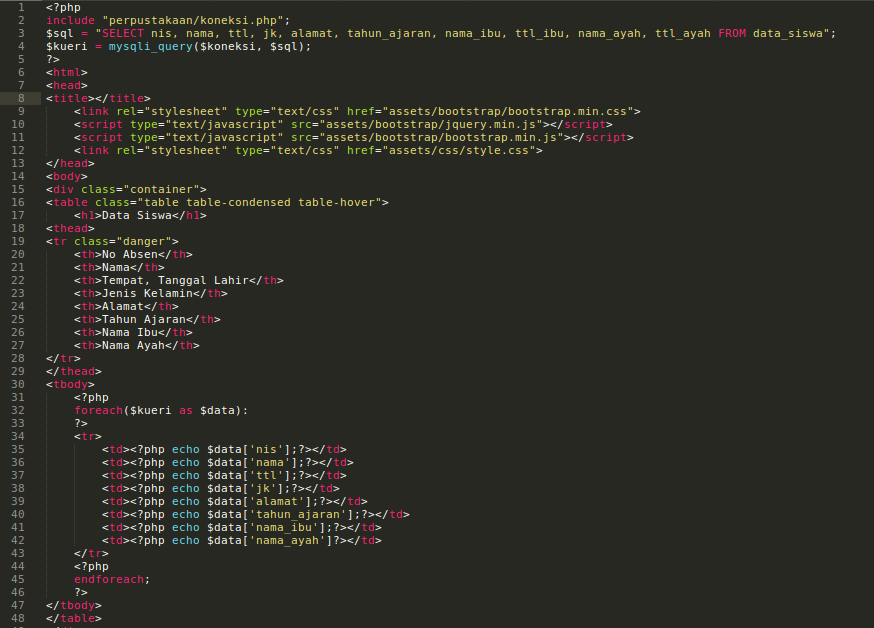 Membuat Database dan menampilkan data dari database untuk user (FrontEnd) - CREATE-SCRIPT ...