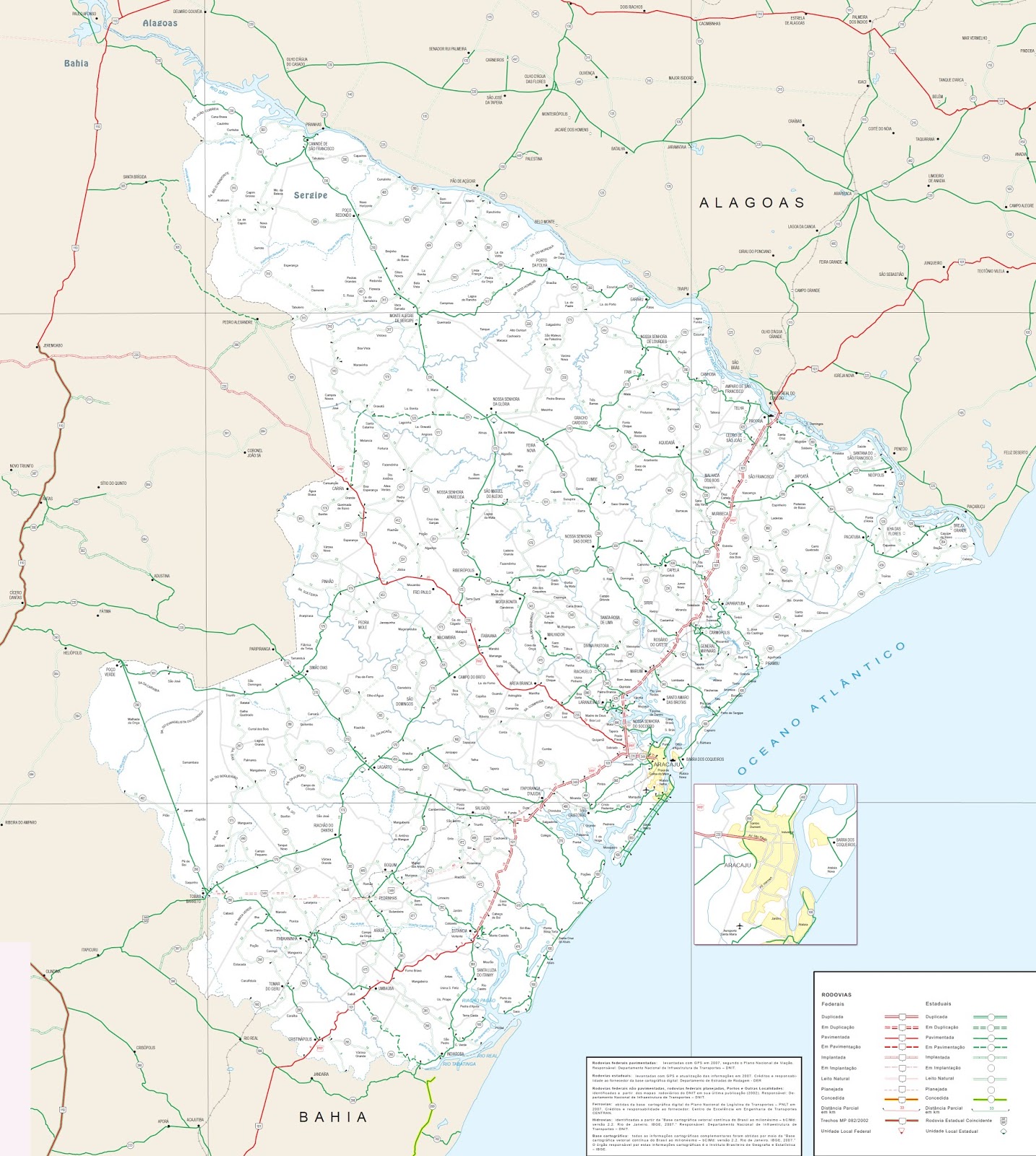 Mapas do Estado de Sergipe
