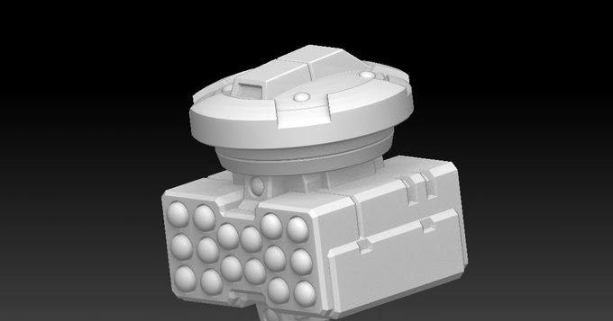 Tabletop Fix: Red Dog Minis - Sci-Fi Tank Sponson Turrets Kickstarter