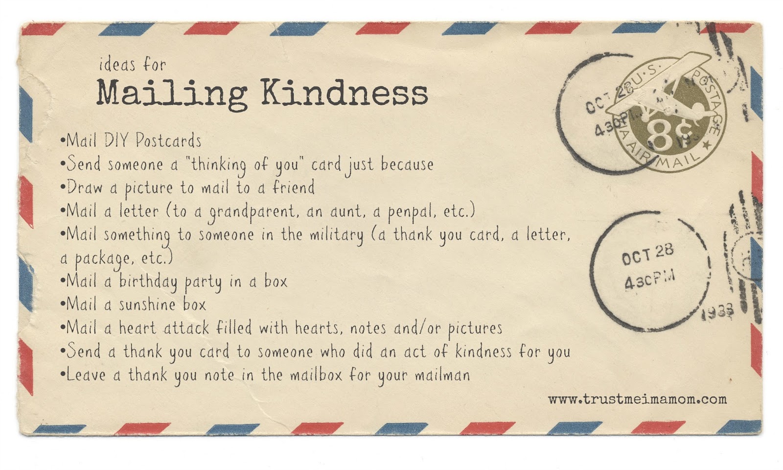 Trust Me, I'm a Mom: Mailing Kindness