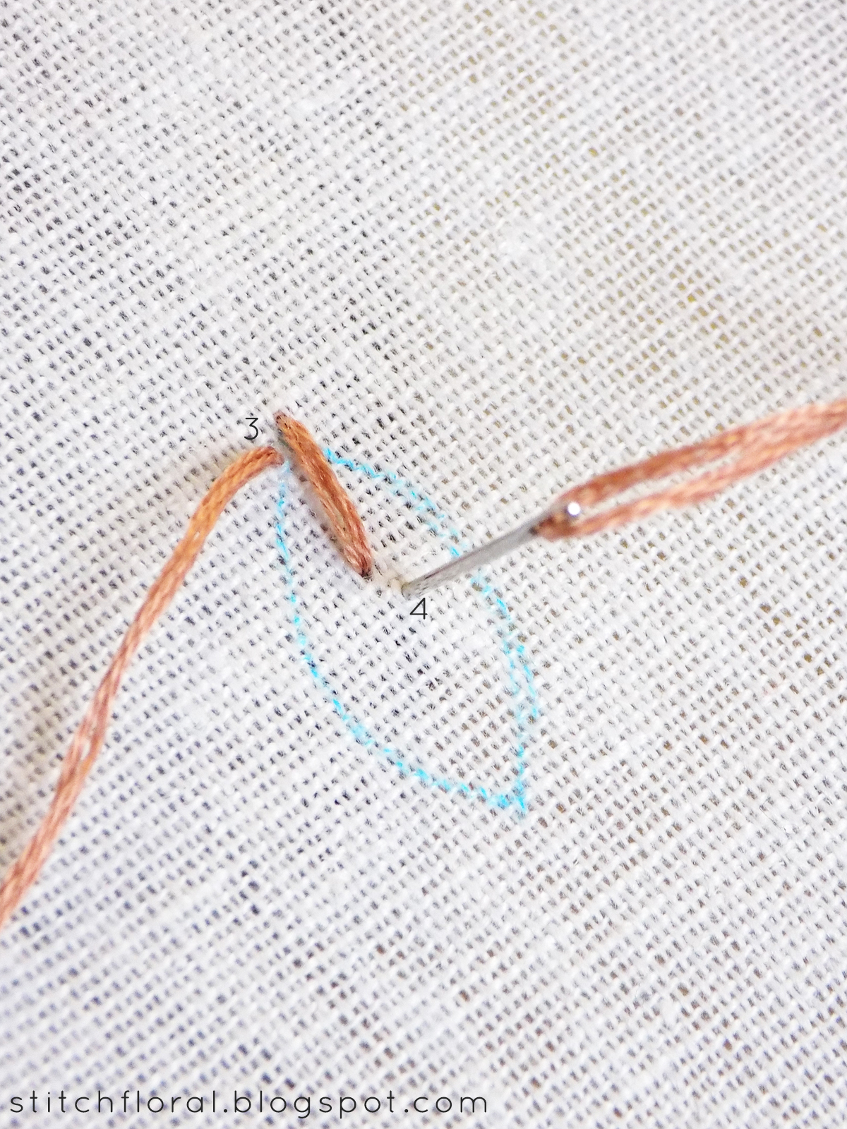 Fishbone stitch how to and tips - Stitch Floral