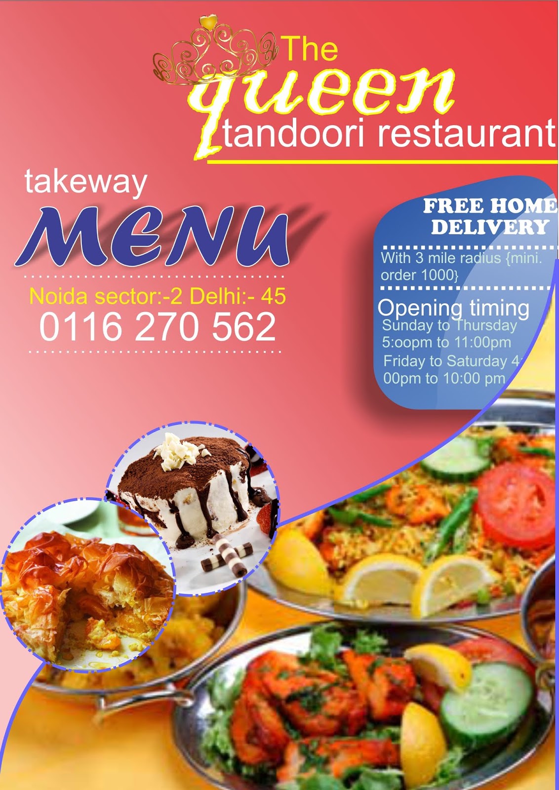 Chandni Designs: Menu card in Corel Draw