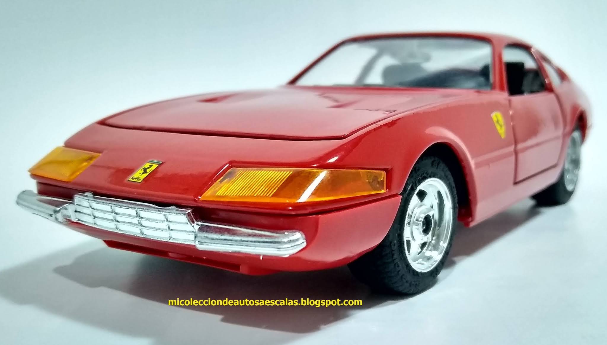 Mi colección de autos a escala.: 1969 Ferrari 356 GTB/4 Daytona 1:24