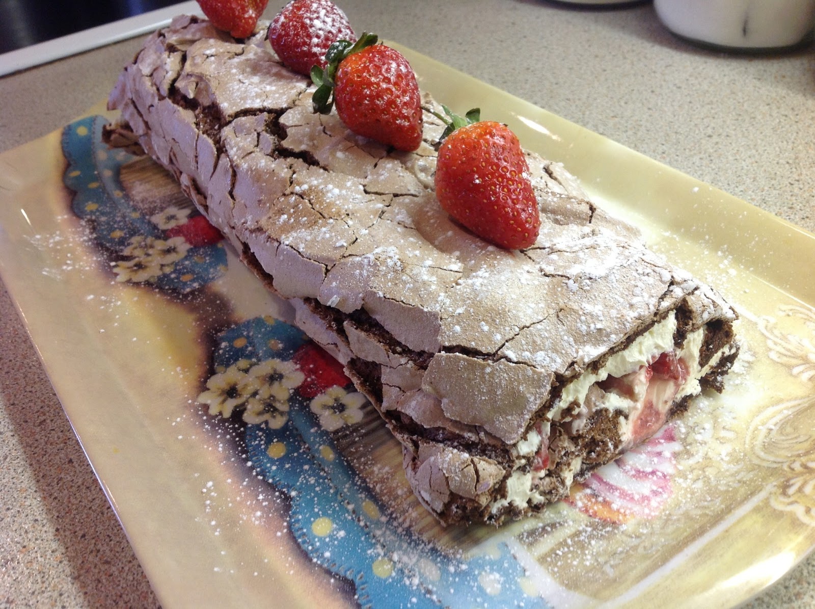 This Muslim Girl Bakes: Chocolate Meringue Roulade