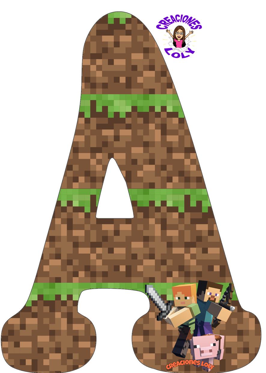 Creaciones Loly: Abecedario Alfabeto Completo Español Minecraft