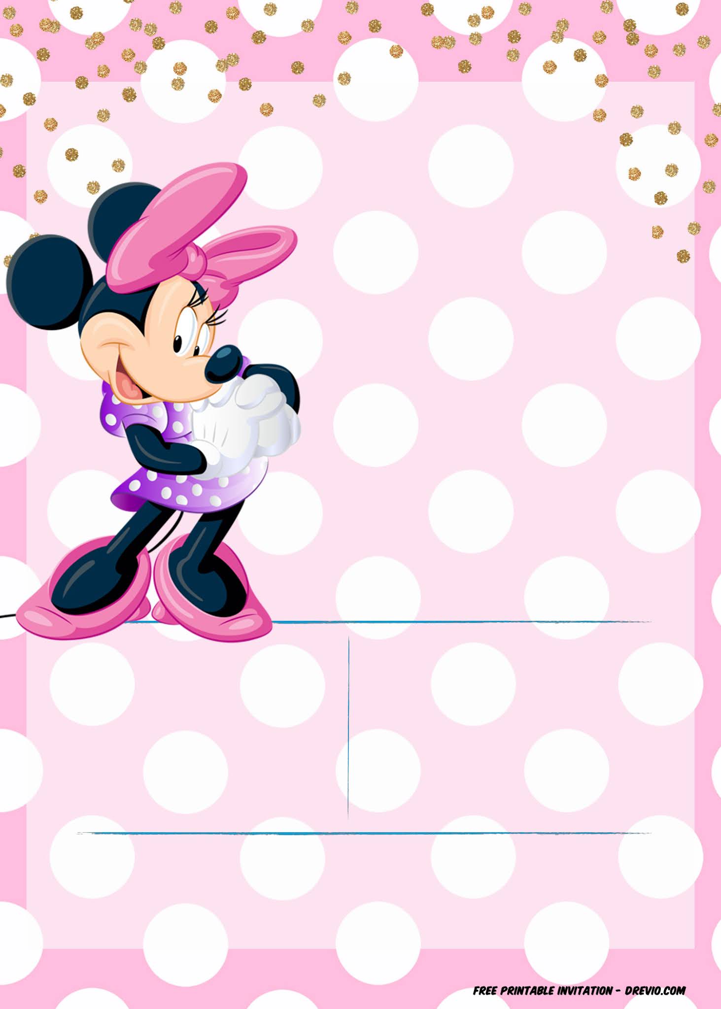 Mamá Decoradora: Plantillas tarjeta de invitación Minnie Mouse