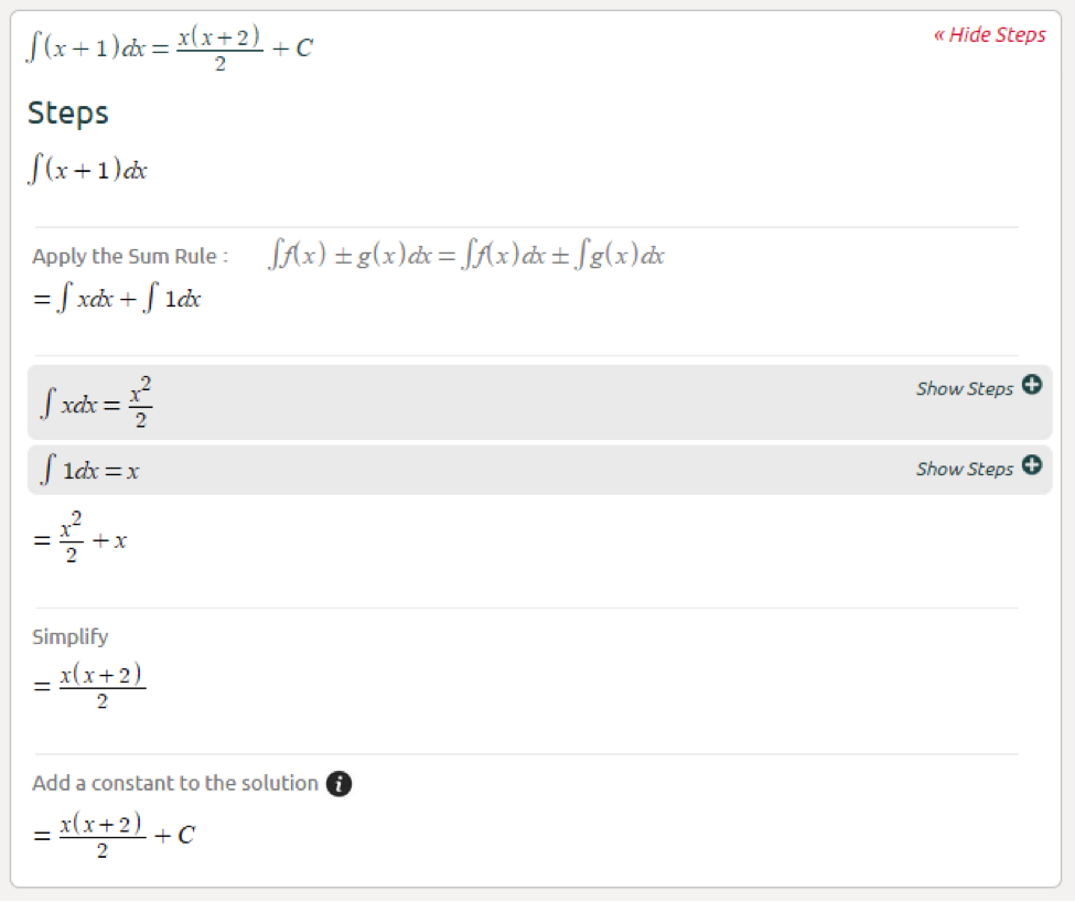 Symbolab Blog Advanced Math Solutions Integral Calculator The Basics Symbolab Blog Advanced Math Solutions Integral Calculator The Basics