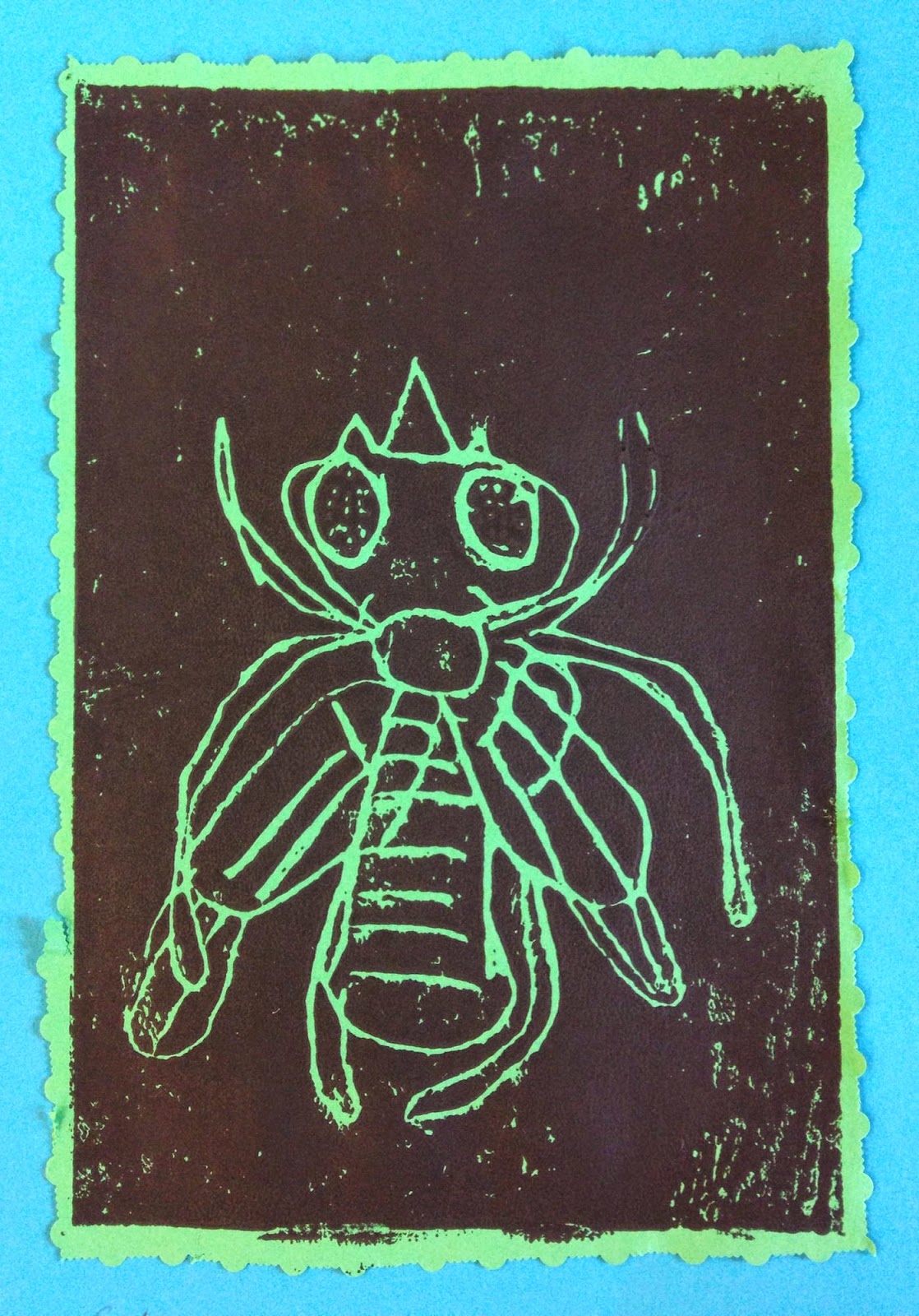 Into The Woods Road Art Studio: Printmaking with Insects!