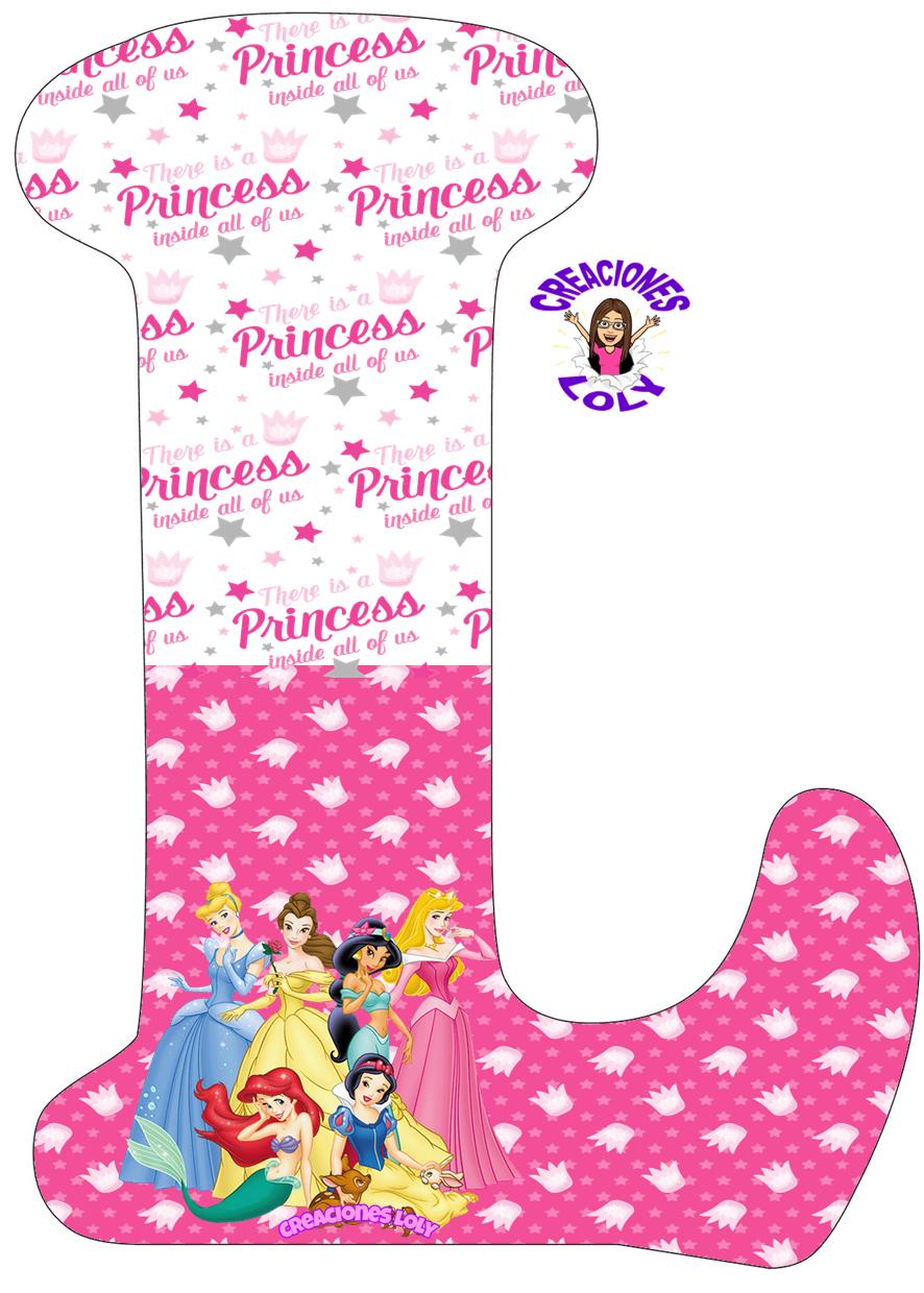 Creaciones Loly: Abecedario Alfabeto Completo Español Princesas Disney