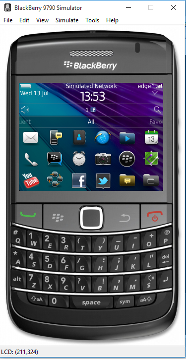 kampungtutorial.com: Cara ambil access_token blackberry menggunakan blackberry simulator