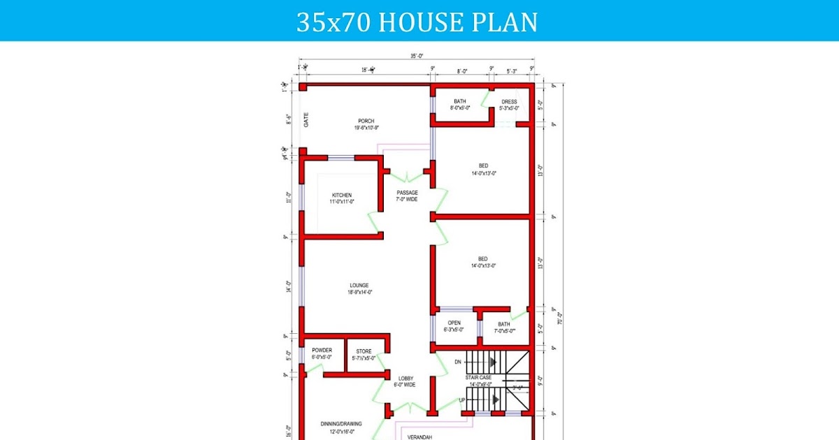 35x70 HOUSE PLAN