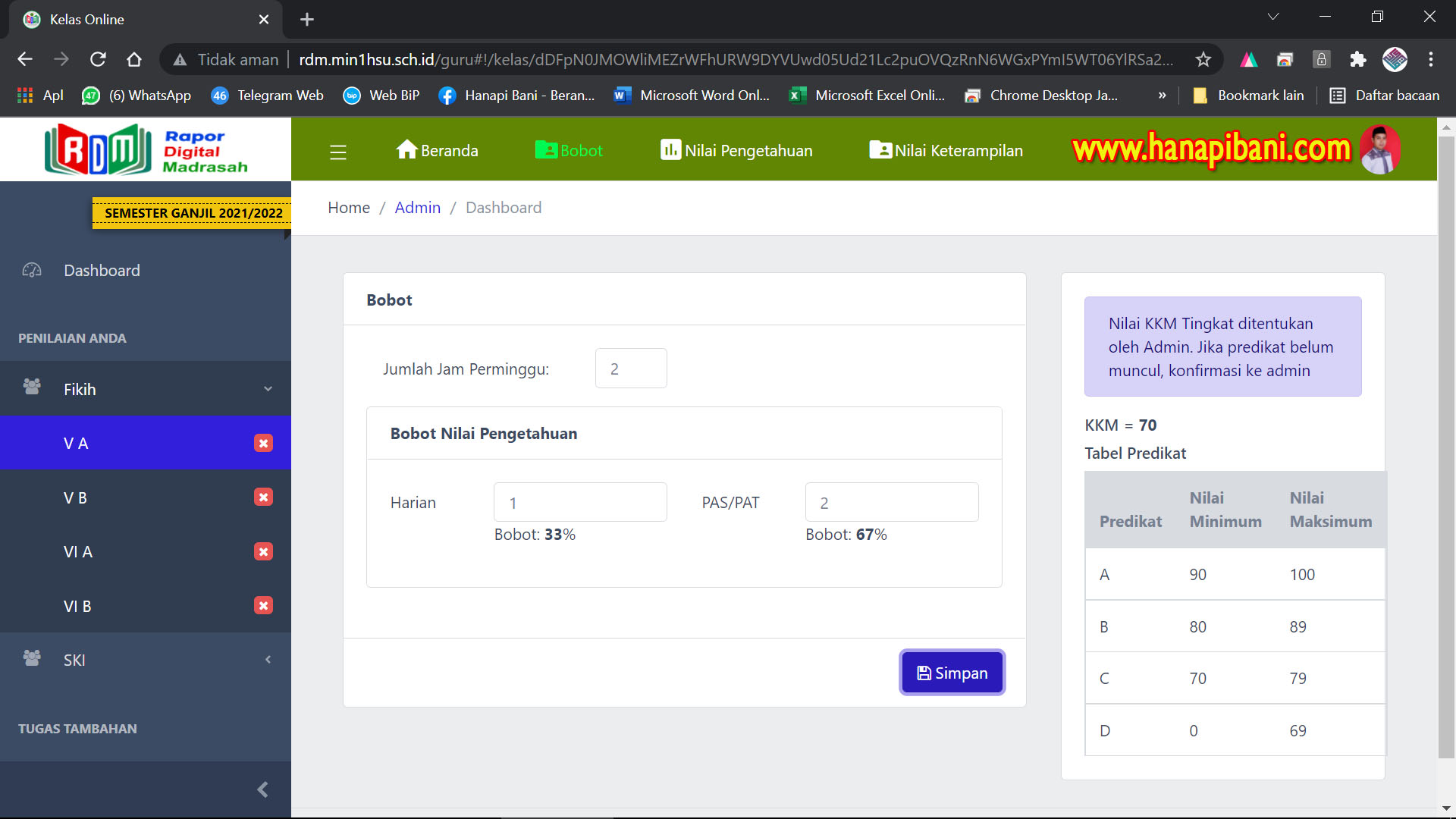 √ √ Cara Input Nilai Guru Mata Pelajaran Di RDM