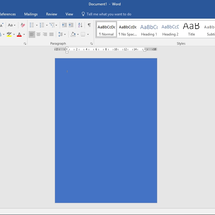 Cara mengganti Warna Background Microsoft Word - Biologizone