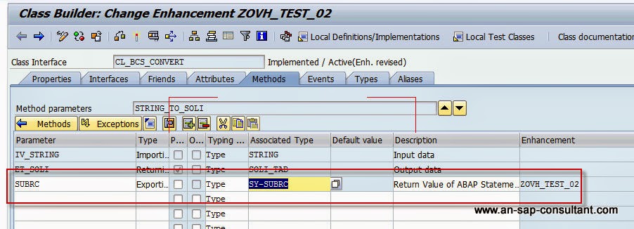 An SAP Consultant: ABAP Enhancement Framework - Class/Interface ...