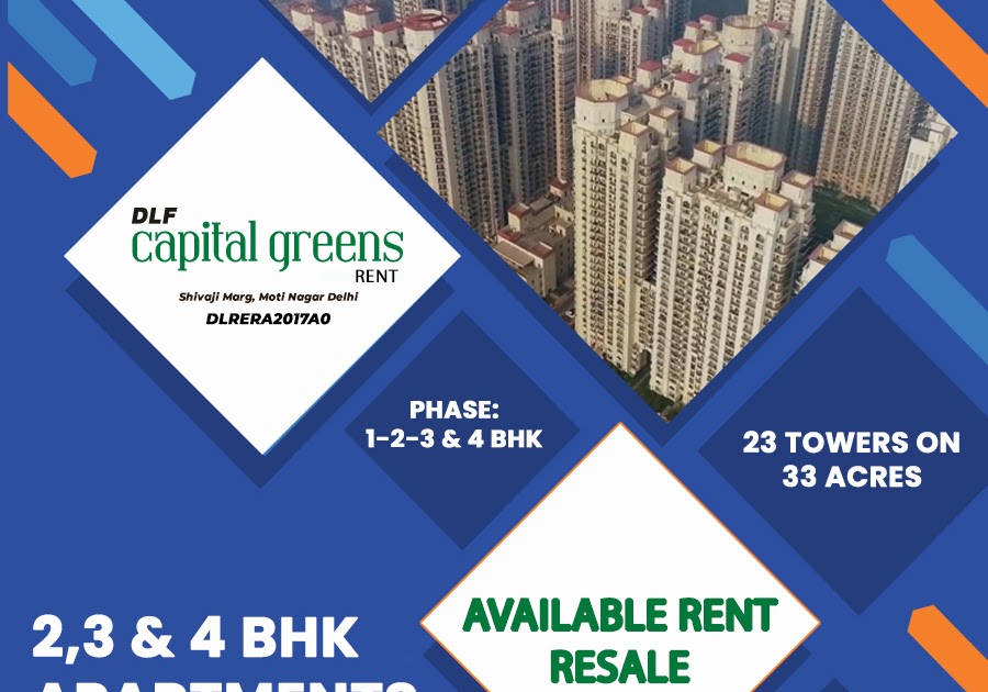DLF Capital Greens –Get Your Luxury Apartment In The Heart Of Delhi